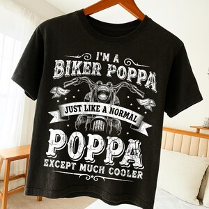 Biker Poppa PNG – Funny Dad Quote Design – Motorcycle Graphic for Cool ...