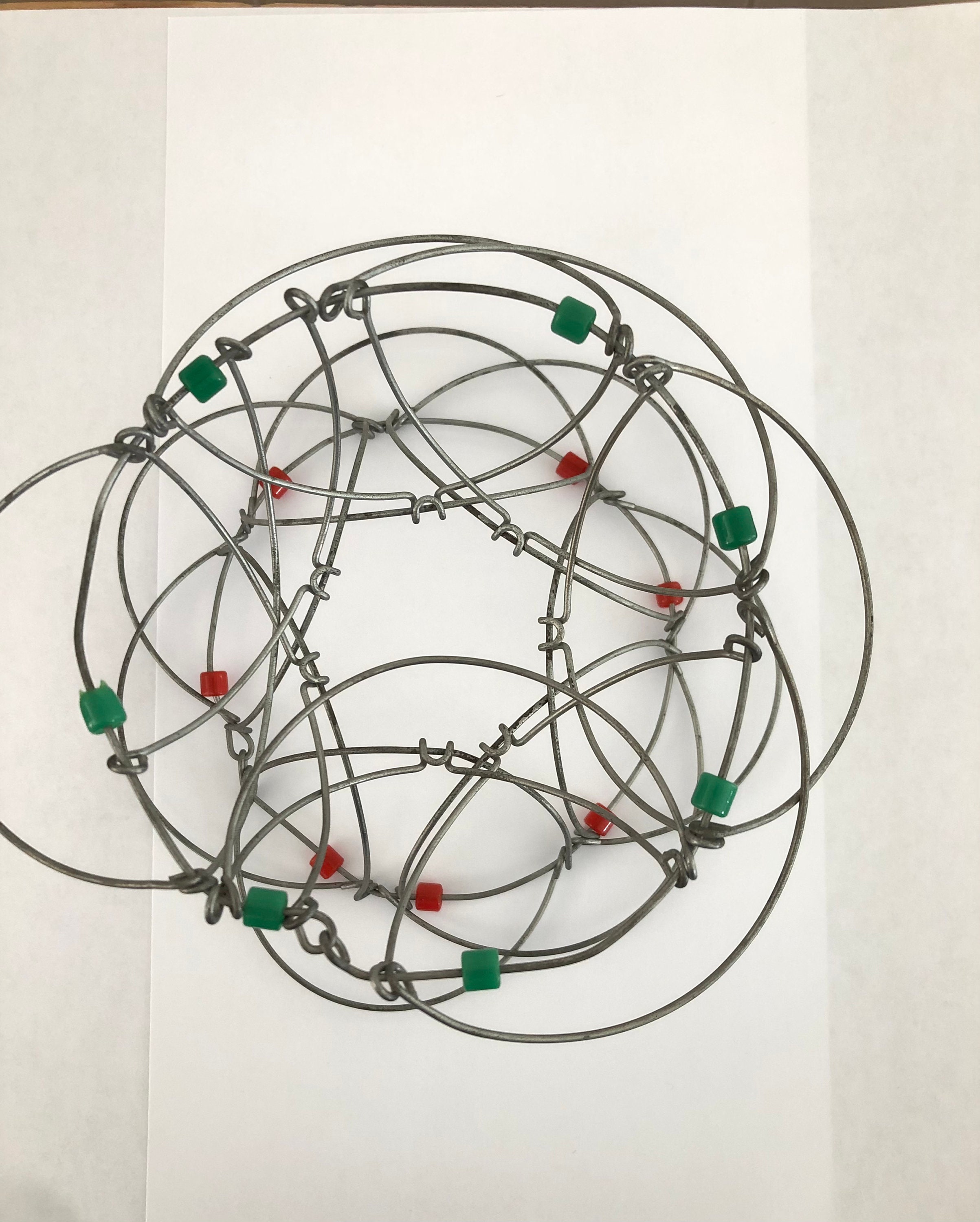 Vintage Wire Mandala Beaded Toy, Fidget Toy - Etsy