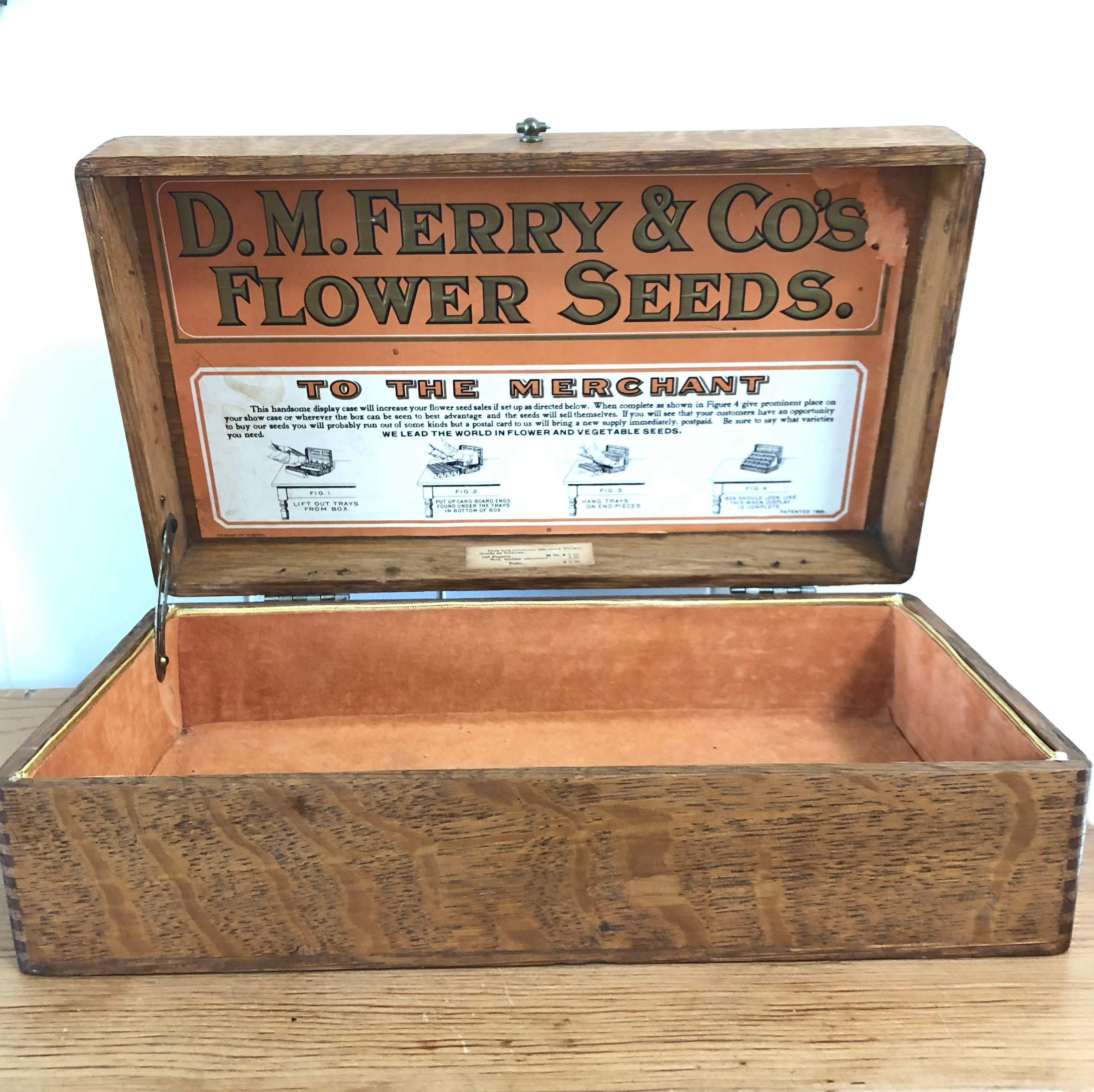 Antique Oak Seed Bin