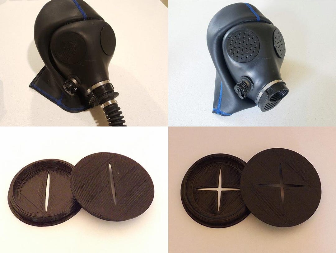 Set of 4, Israeli Gas Mask Lens Caps, Covers - Etsy