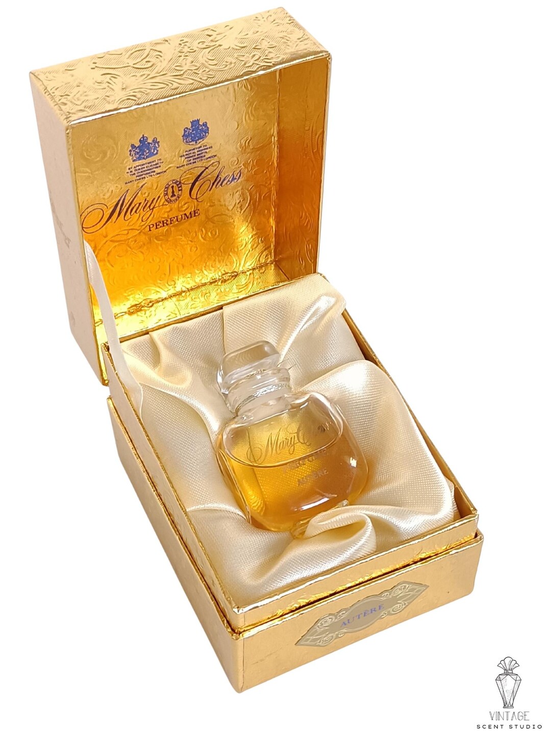 Rare Vintage Mary Chess Autère Perfume – 7.5ml Miniature in Gold Box - Etsy