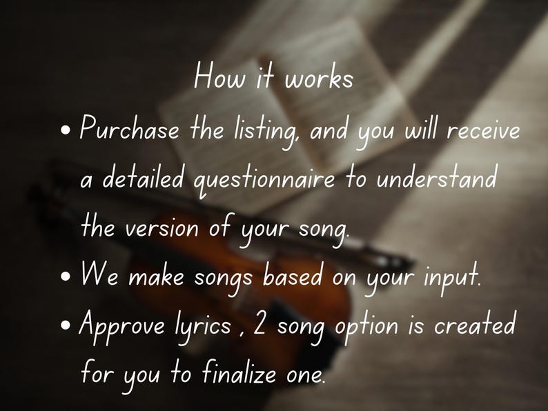 Create a Custom Song and Song Lyrics, Personalized Love Song ...