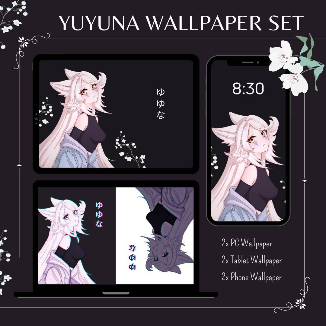 Wolf Anime Girl Wallpaper, Yuyuna Wallpaper Set, IOS & Android ...