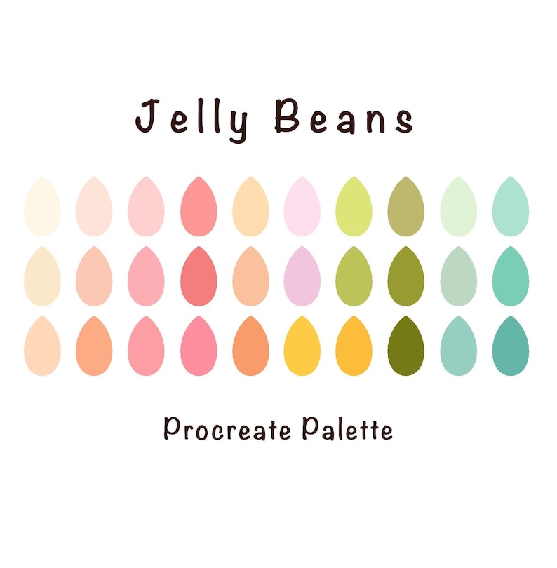 Procreate Color Palette, Kawaii Colors, Color Palette, Procreate, iPad ...