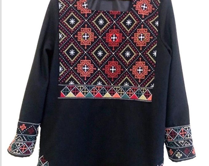 National Costume Georgian Tunic, Ethnic Clothing, Hand Embroidered ...