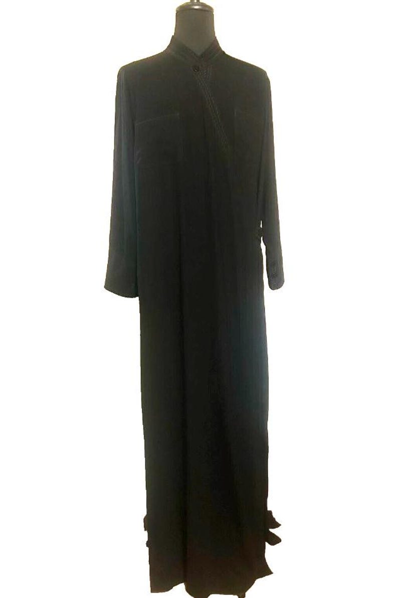 Orthodox Christian Priest Robe: Black Monk Cassock With Vest (size L ...