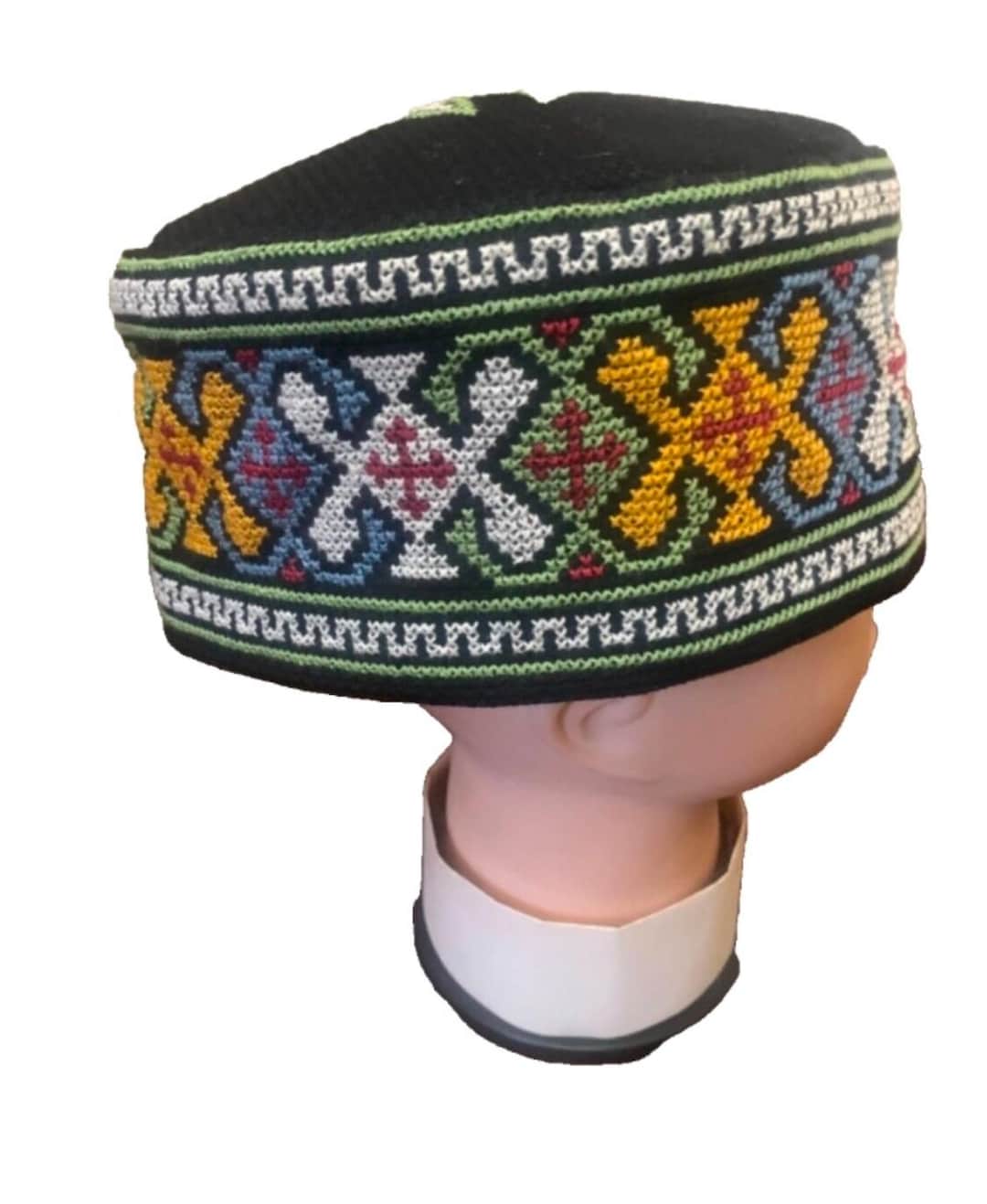 Hand Embroidered Orthodox Christian Skufia Hat Cross Stitch Headdress ...