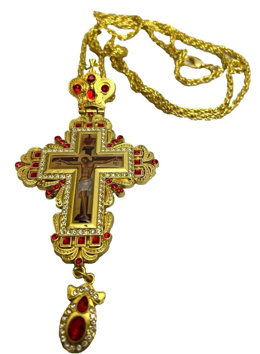 Orthodox Christian Priest Archimandrite Pectoral Cross With Chain ...