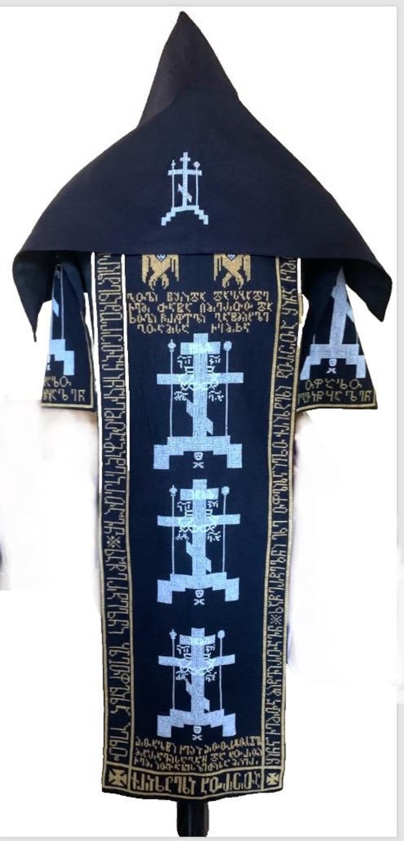 Orthodox Christian Monastic Monk Mantle Handmade Schema Cross Stitch ...