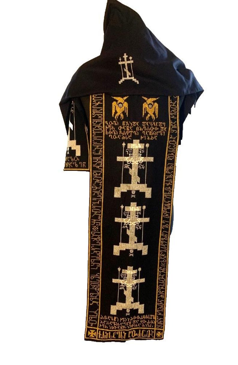 Orthodox Christian Monastic Monk Mantle Handmade Schema Cross Stitch ...