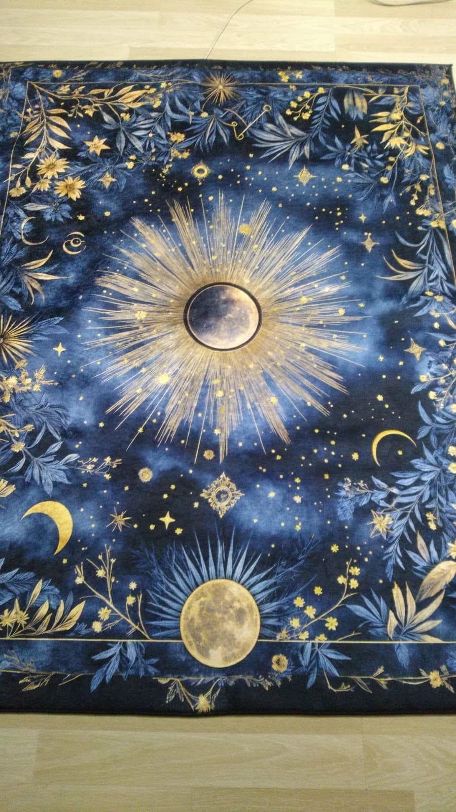 Celestial Sun Moon Rug, Starry Night Washable Area Rug, Boho Astrology ...