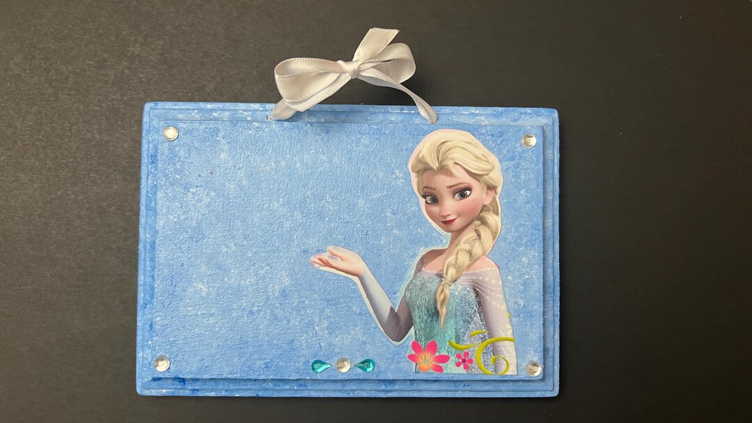 Personalized Bedroom Sign Elsa Frozen Room Sign Room Decor Name Sign ...