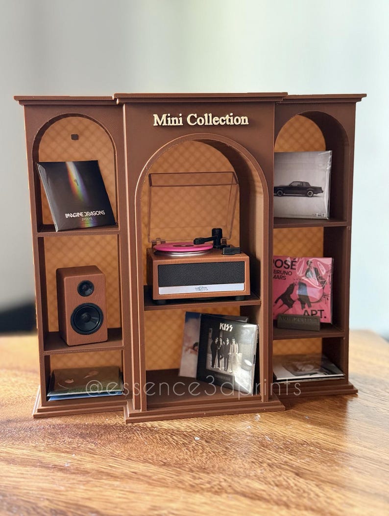 Mini Vinyl Record Display Shelf | 3D Printed Mini Brands Vinyl ...