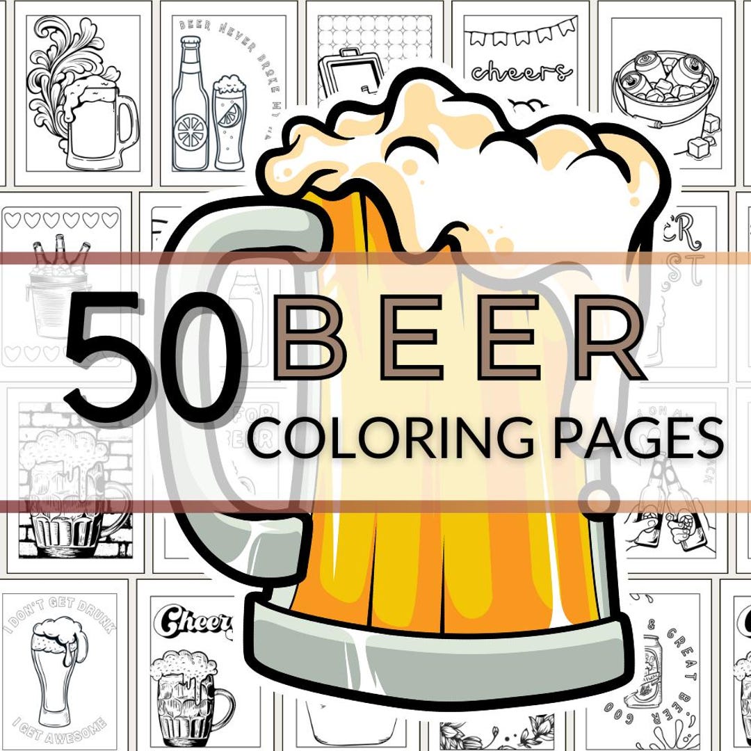 Beer Coloring Pages, , Beer Coloring Sheets Activity, Printable Sheets ...