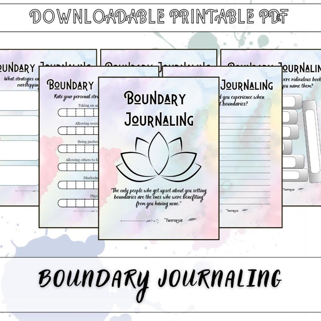 Boundaries Workbook PDF, Limits Worksheet PDF, Personal Boundaries ...