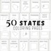 50 States Printable Worksheets, United States Coloring Pages, 50 States ...