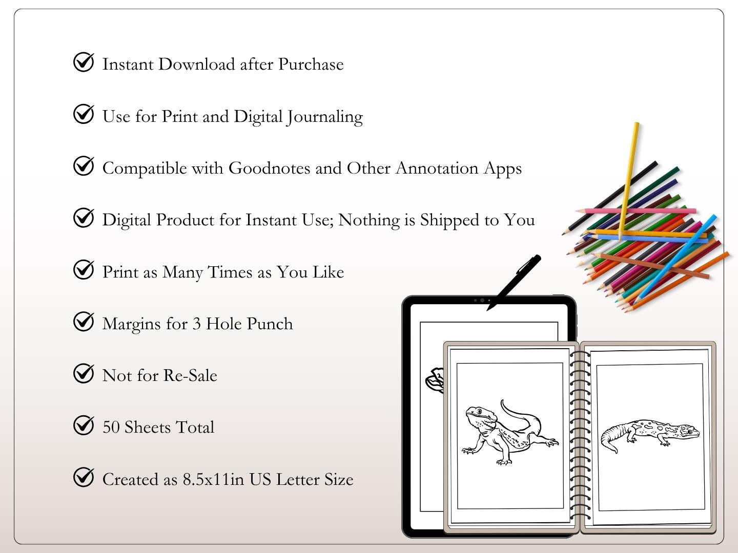 Lizard Coloring Pages Printable for Adults, Reptile Coloring Pages ...