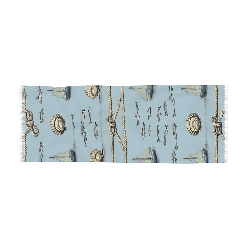 Coastal Light Scarf - Beach Vibes, Nautical Fashion, Summer Accessory ...
