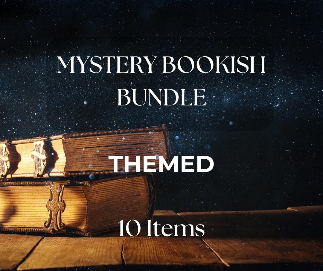 Mystery Bookish Bundle - THEMED 10 Surprise Items | Book Lover Gift ...