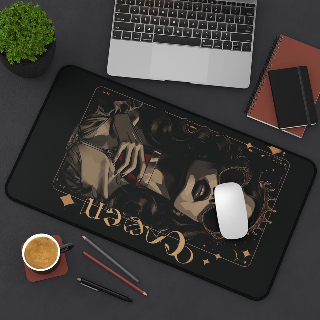 Queen Desk Mat - Crown Office Mouse Pad, Cute Work Desk Accessory ...