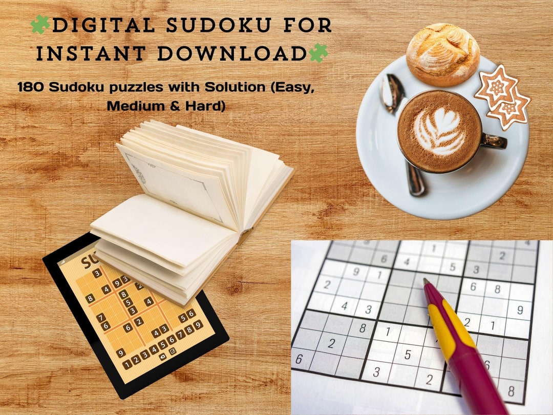 Printable Sudoku, Sudoku Puzzles for All Ages, Sudoku Digital Download ...