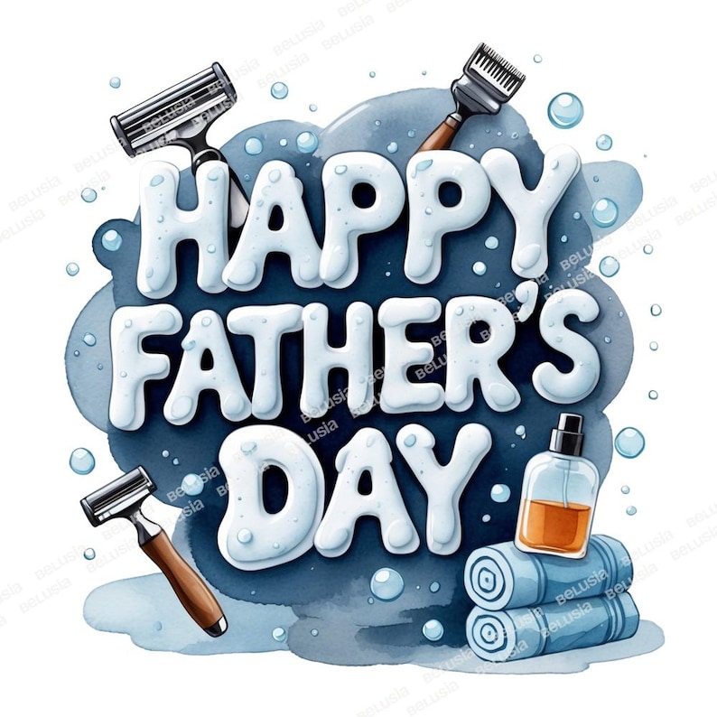 30 PNG Happy Father's Day Clipart Bundle, Fathers Day PNG Design, 1st ...