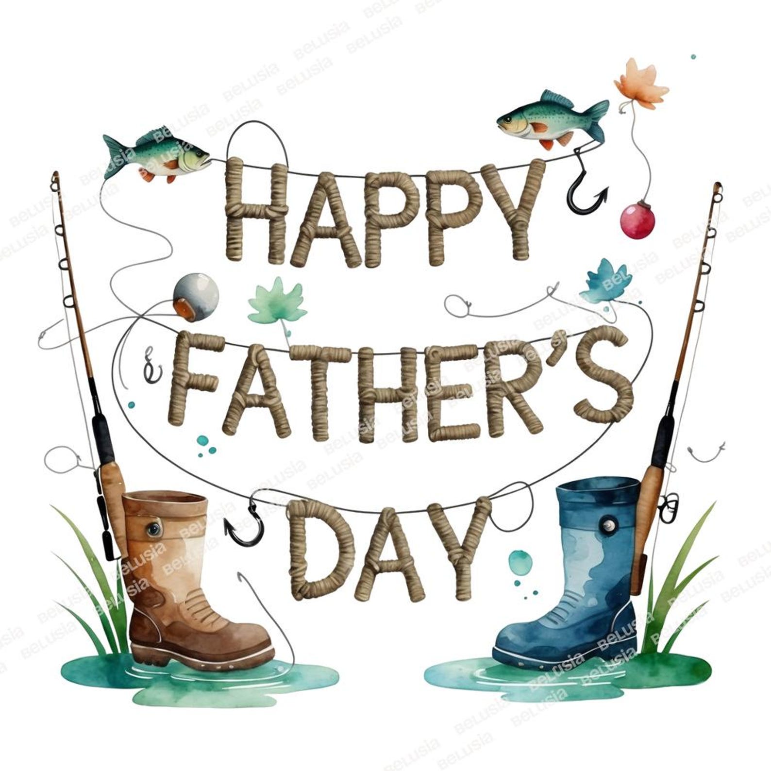 37 PNG Happy Father's Day Clipart Bundle, Father's Day PNG Design, 1st ...