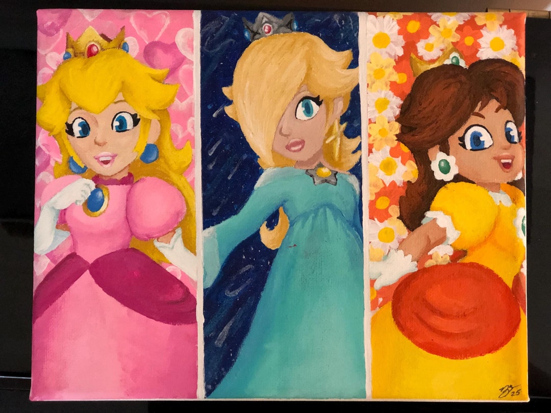 Nintendo Mario Princess' Girl Power Art - Etsy