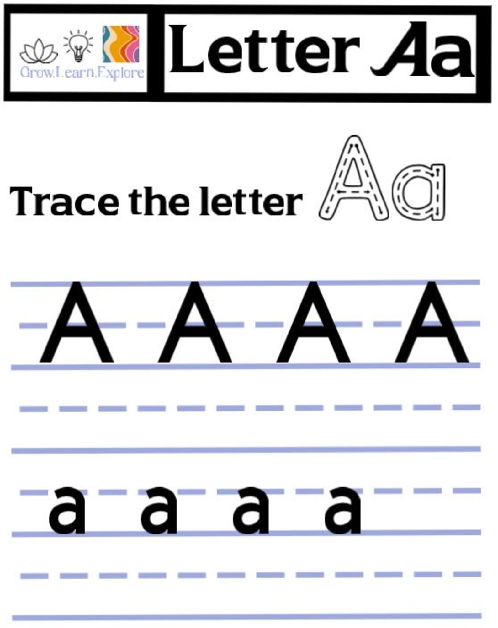 Practice Writing Tracing Abcs Alphabet Letters Worksheet Printable ...