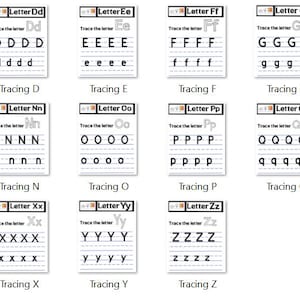 Practice Writing Tracing Abcs Alphabet Letters Worksheet Printable ...
