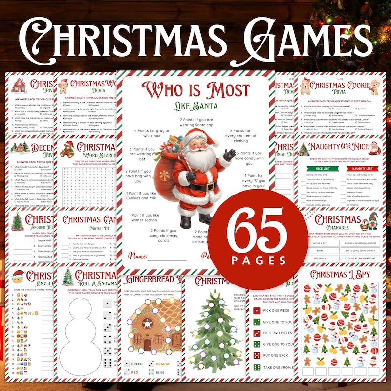 Secret Santa Games for Families - Etsy UK