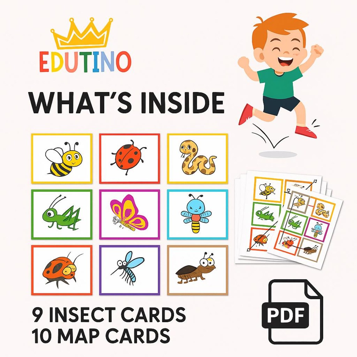Insect Movement Game: Gross Motor Skills Activity (PDF Printable - Etsy