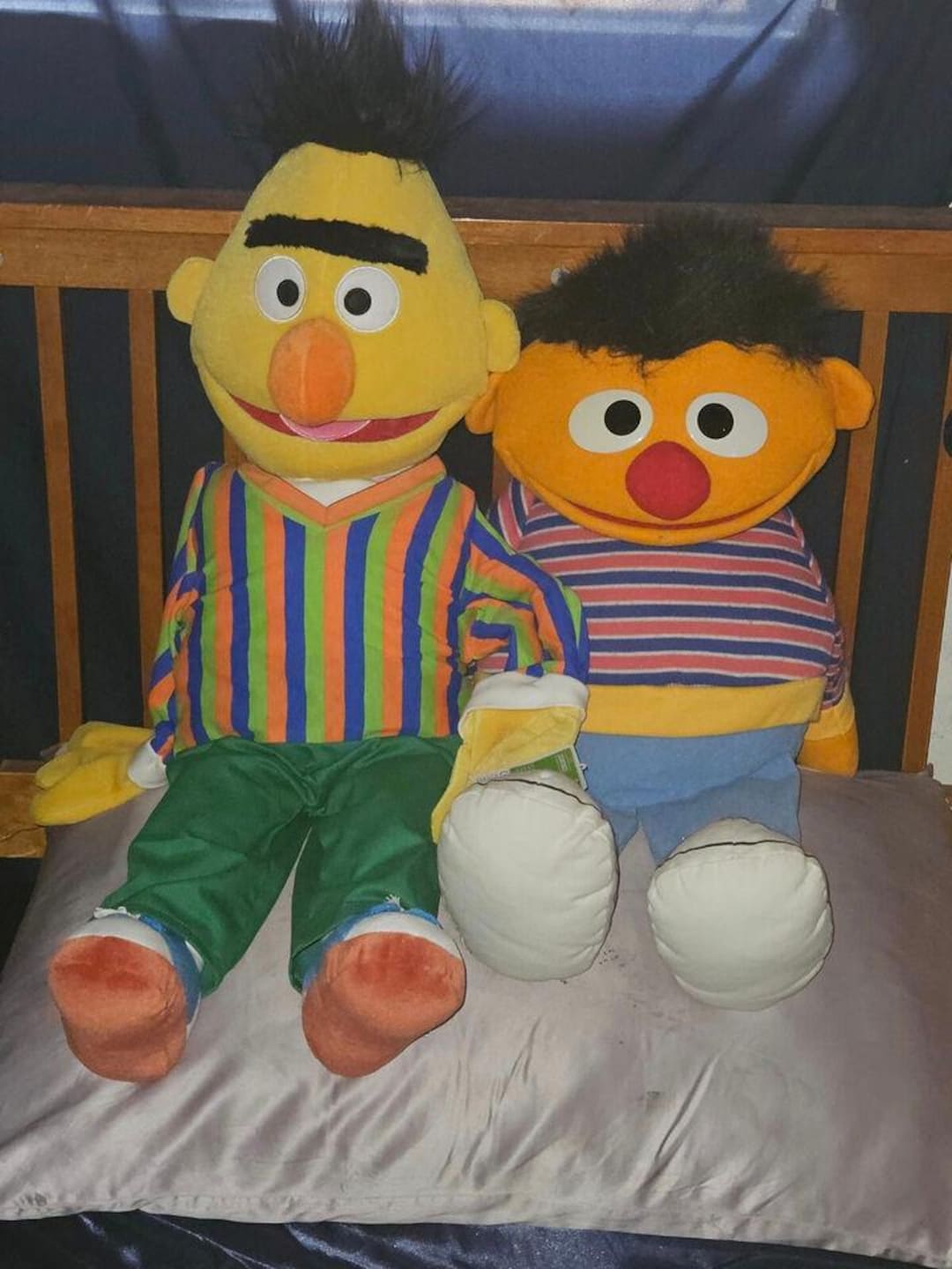 HUGE Ernie & Bert Replica Puppets - Bert BRAND NEW, Ernie Excellent ...