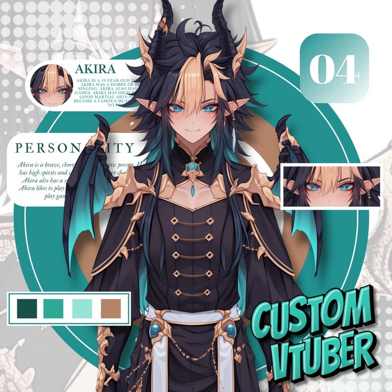Custom Vtuber Male and Female, Vtuber Model, Vtuber Commission, Live2d ...