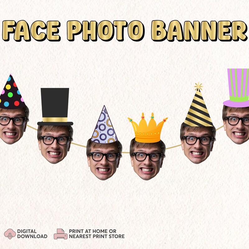 Custom Face Photo Banner - Etsy
