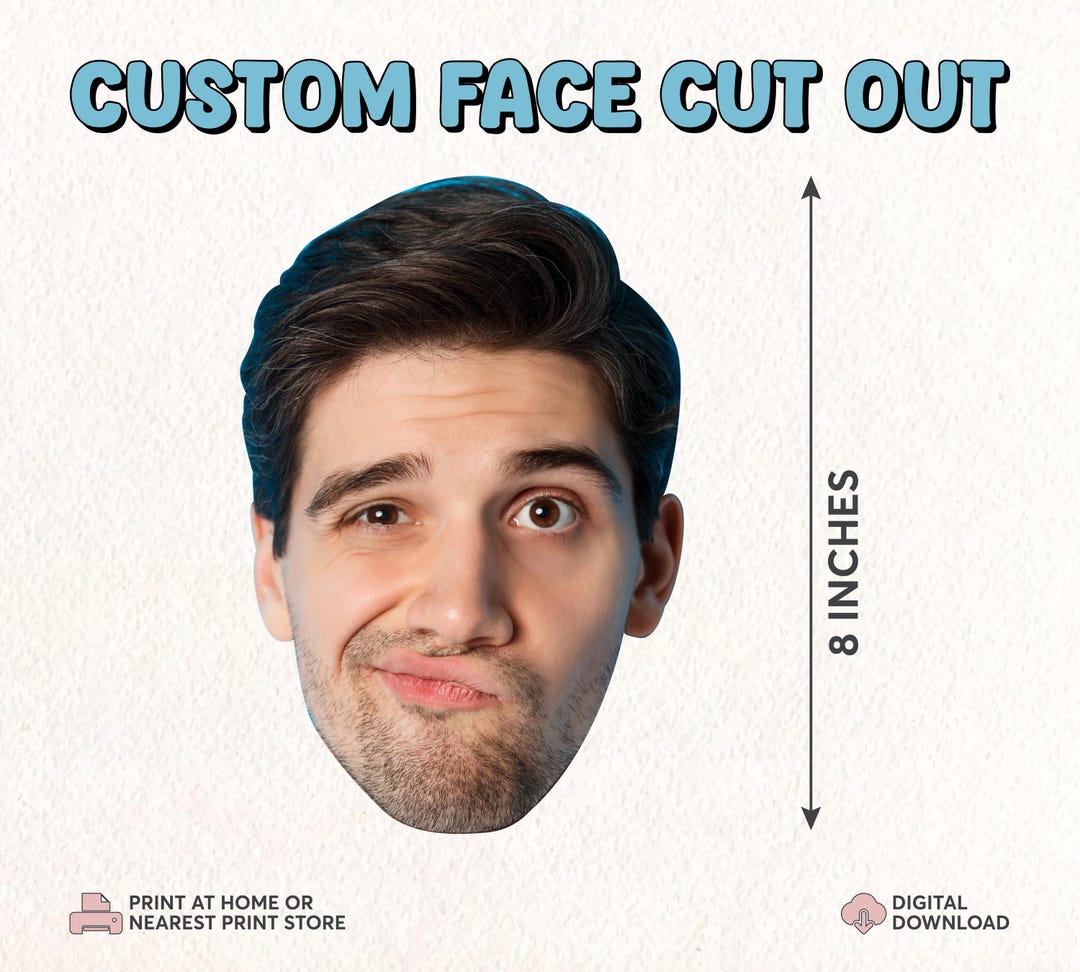 Custom Heads on a Stick | Face Photo Stick | Bachelorette Party Decor ...