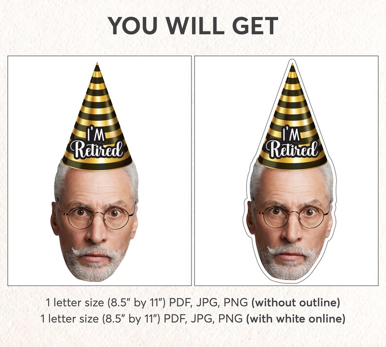 Custom Face Retirement Photo Banner | Happy Retirement I'm Retired ...