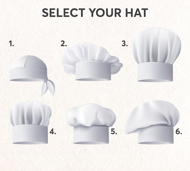 Personalized Chef Hat | Baker Photo Cupcake Toppers | Chef Cupcake ...