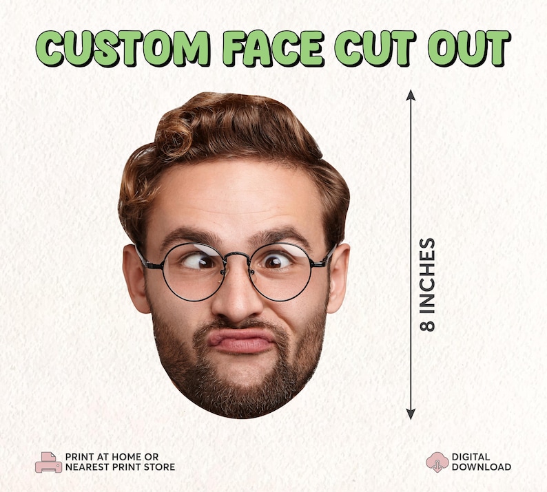 Funny Face on a Stick | Custom Big Head Cutouts | Pet Face Cutouts ...