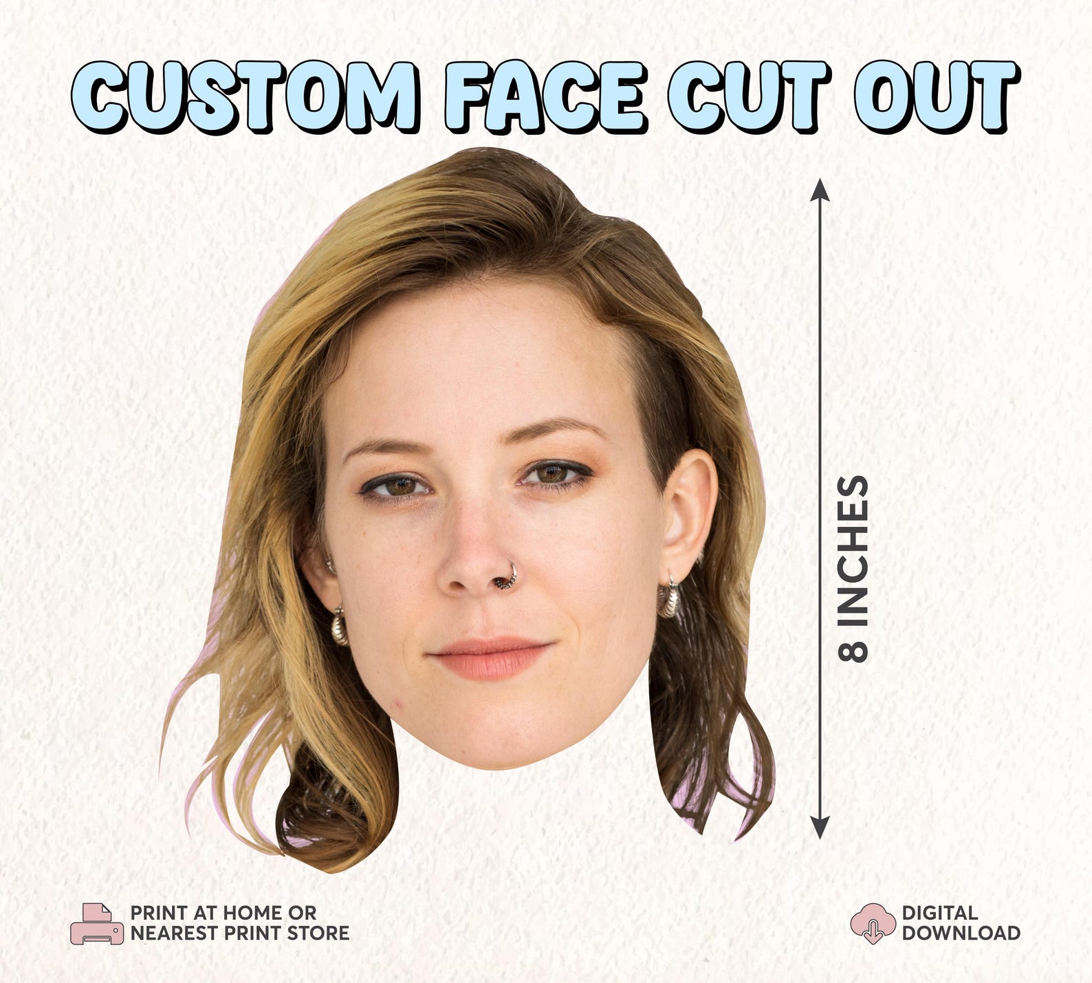 Face on a Stick | Custom Face Fans | Funny Bachelorette Party Favors ...