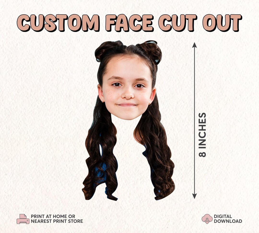DIY Face Fans on a Stick | Printable Big Head Cutouts | Personalized ...