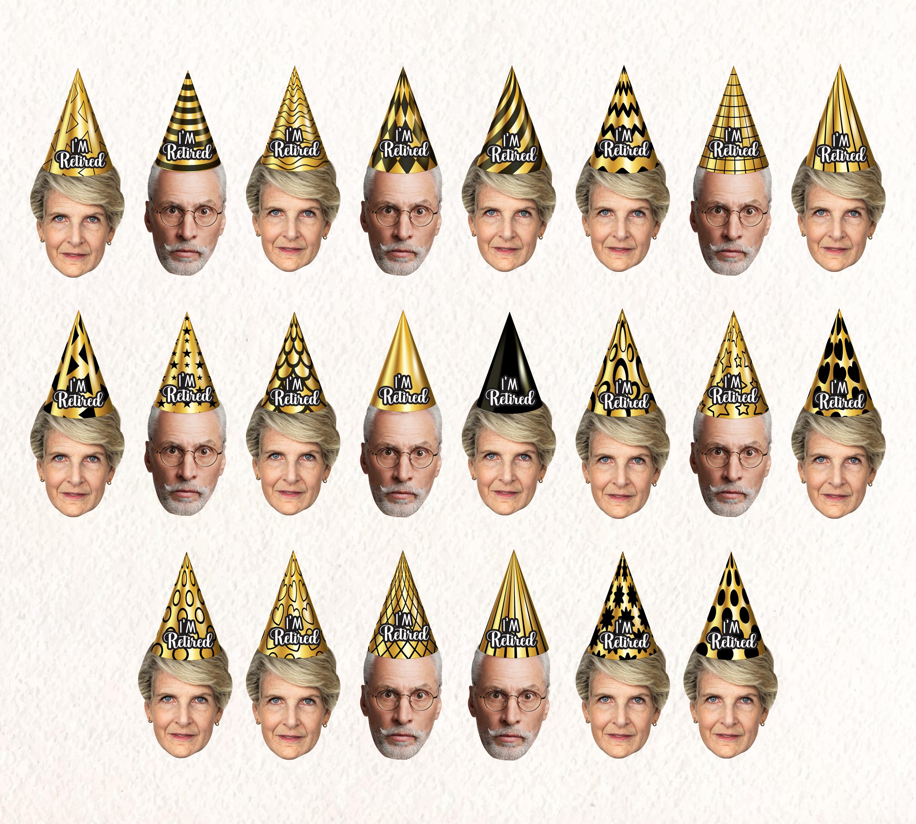 Retirement Photo Banner | Custom Face Retirement Photo Banner | Office ...