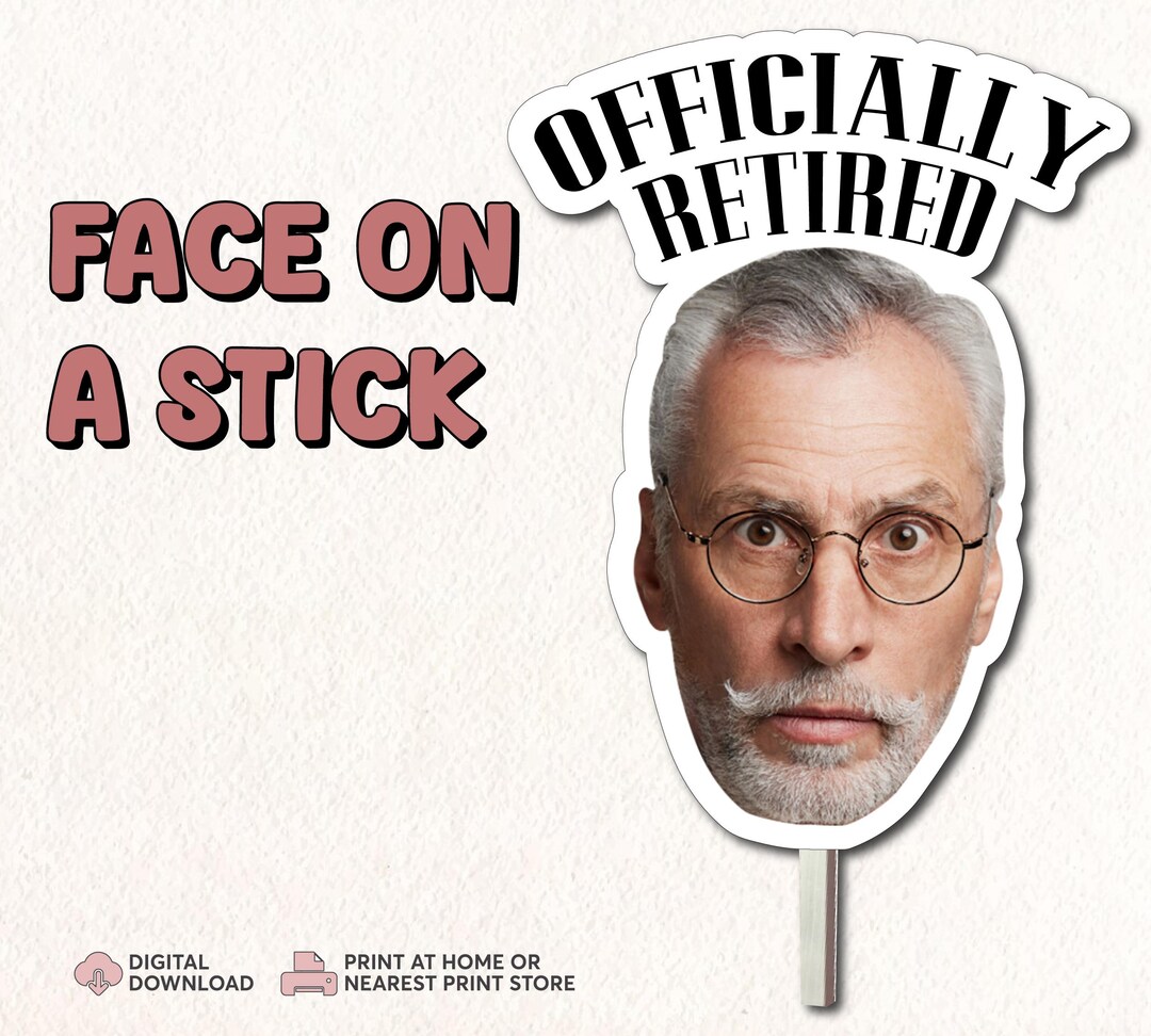 Officially Retired Face on a Stick | Custom Big Head | Head on a Stick ...