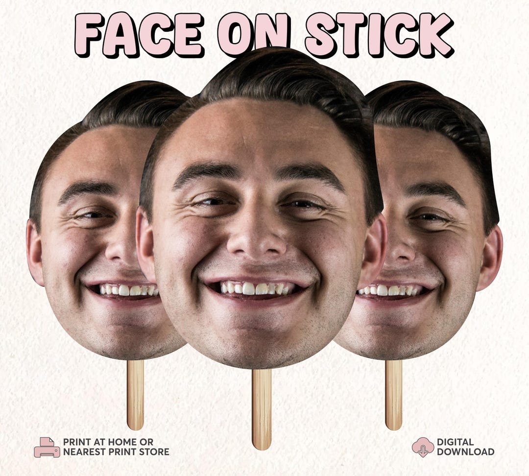 Face Cut Outs - Custom Face Masks | Personalized Photo Face on a Stick ...