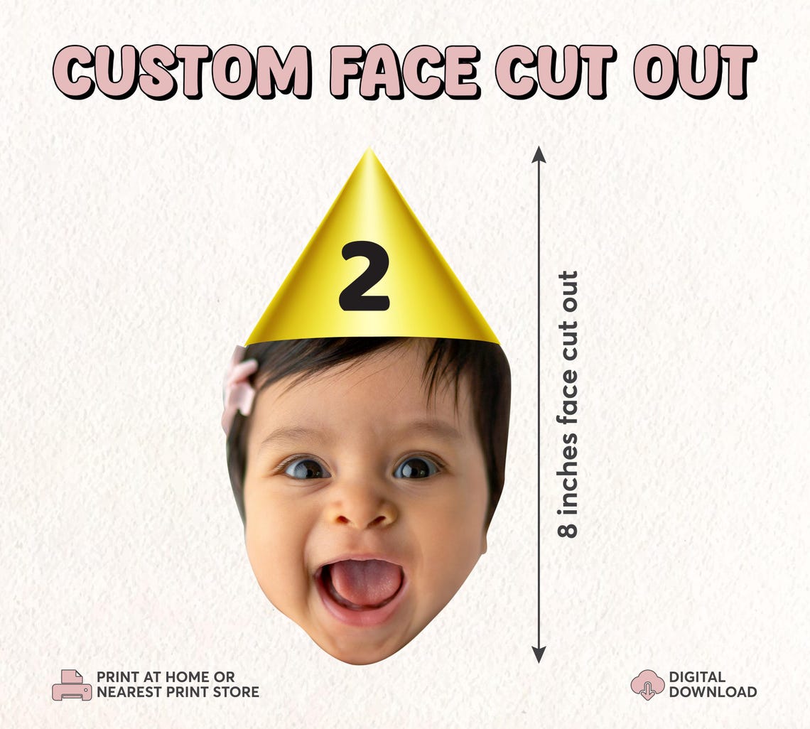 Custom Head Birthday Banner | Custom Birthday Photo Banner ...