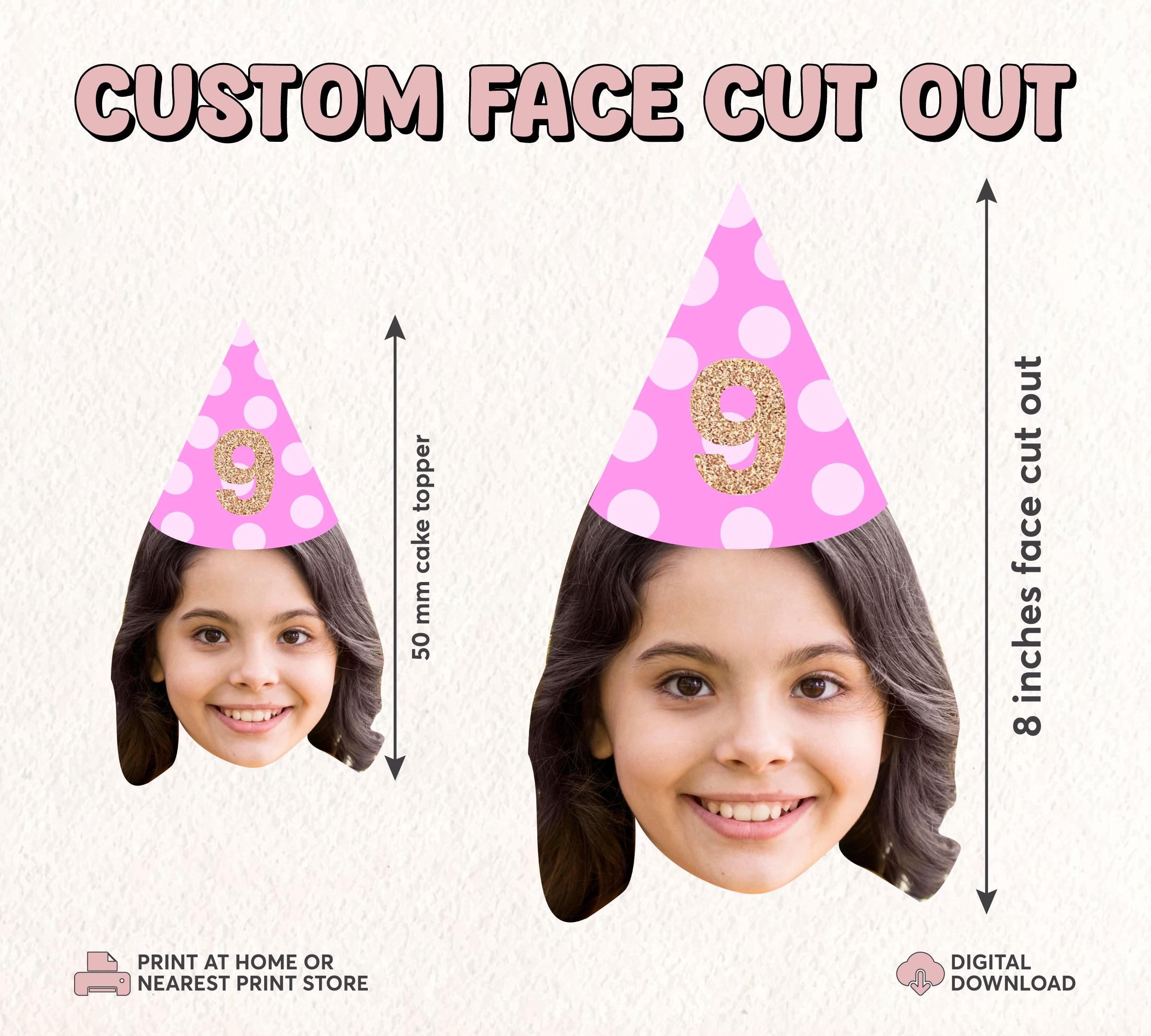 Personalized Face Banner | Digital Head Cutout | Printable Big Head ...