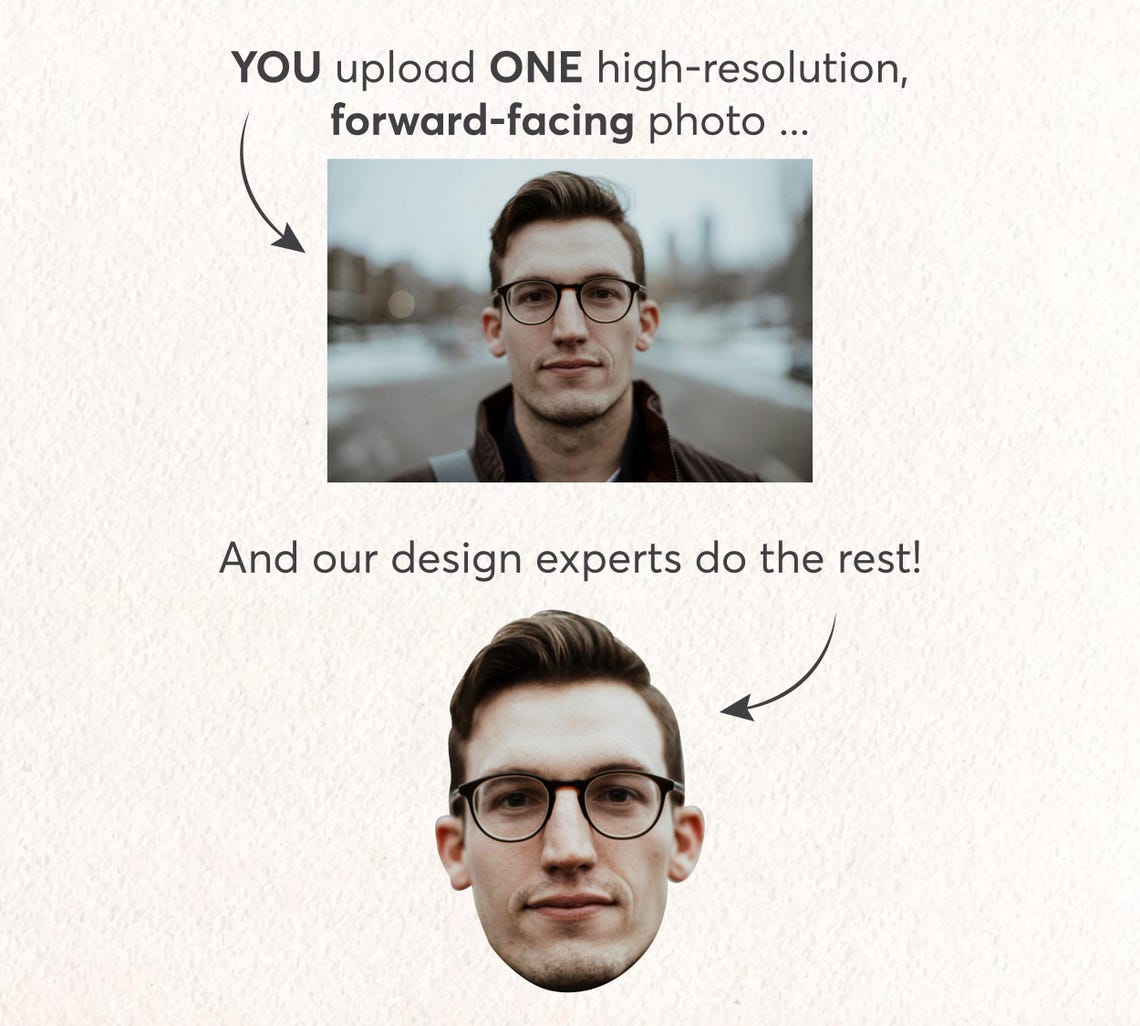 Face Stick | Face on a Stick Prop | Photo Face Stick | Bighead on a ...