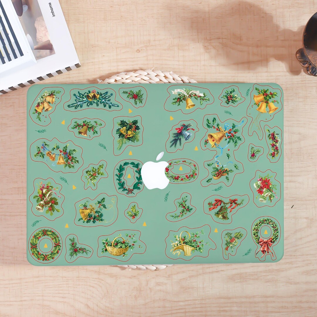 Creative Senta Tree Senta Bell Pattern MacBook Pro 16 Case, Green ...