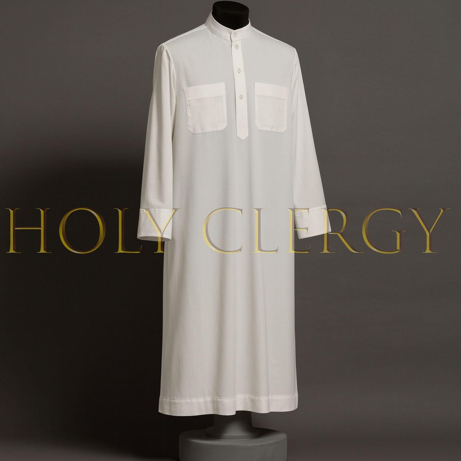 Russian Orthodox Priest Cassock –white Traditional Clergy Robe ...