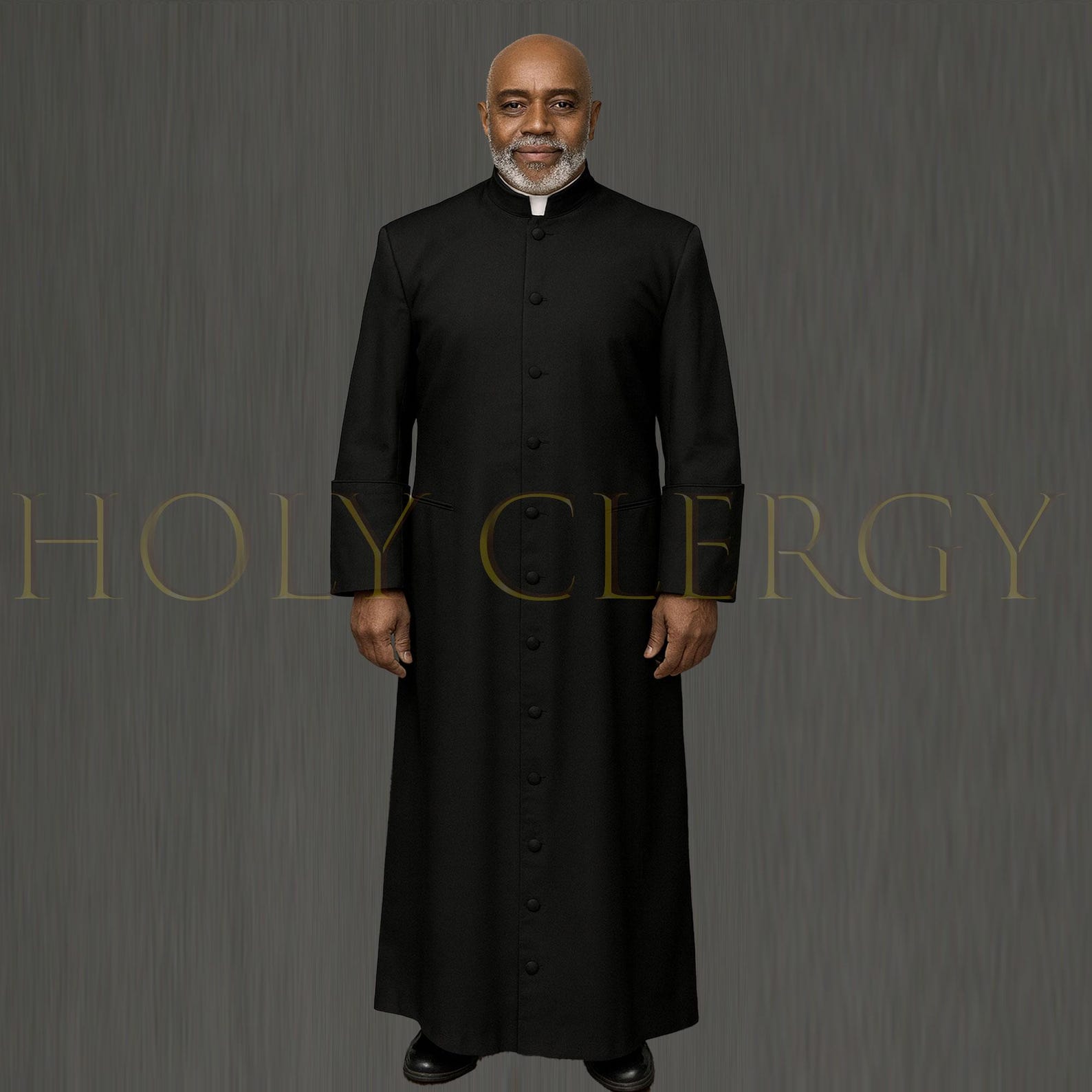 Black Roman Cassock Soutane – Custom Clergy Robe for Priest | Tailored ...